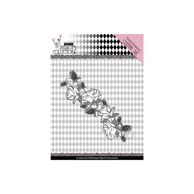 Yvonne Creations - Pretty Pierrot 2 - Rose Border - YCD10162