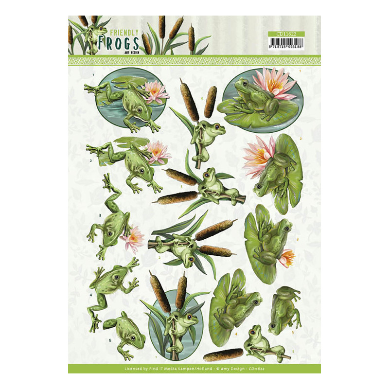 Amy Design - Friendly Frogs - Pond Frogs - CD11622