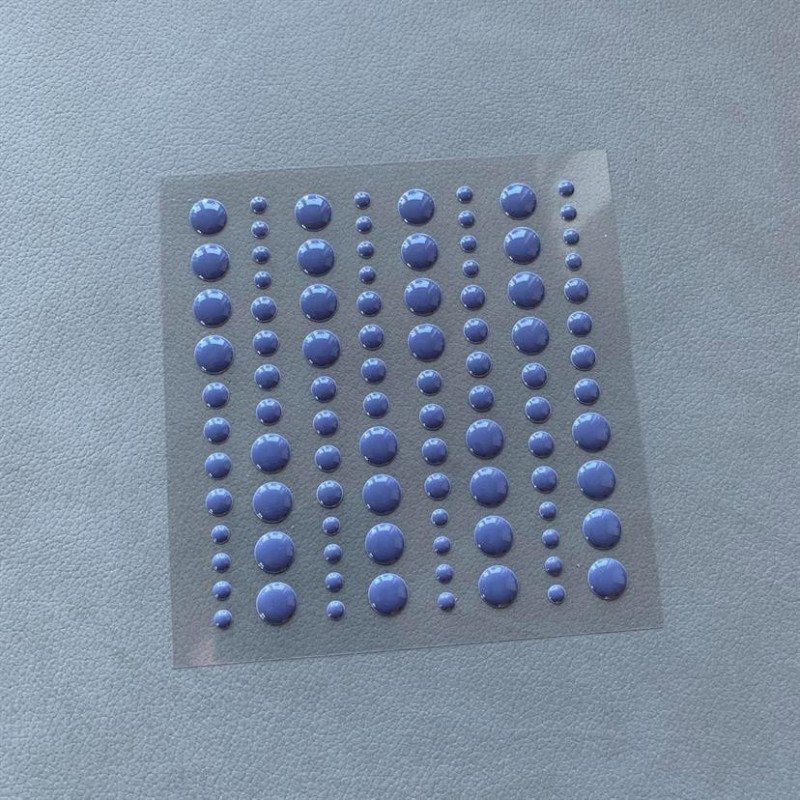 Simple And Basic - Enamel Dots - Eggplant