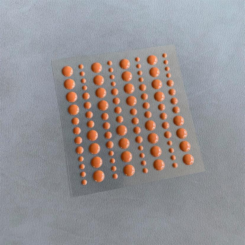 Simple And Basic - Enamel Dots - Cognac