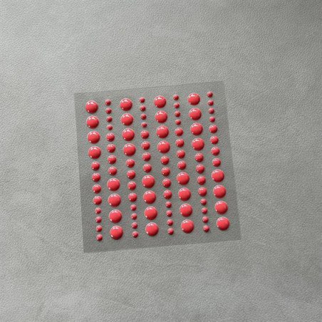 Simple And Basic - Enamel Dots - Calm Red