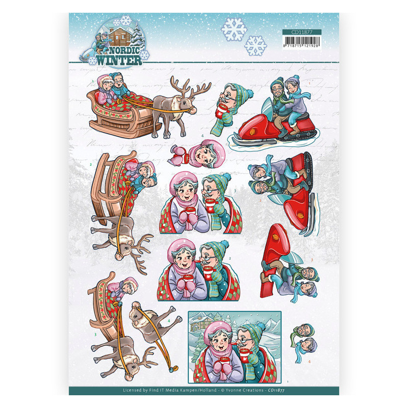 Yvonne Creations - Funky Nanna Nordic Winter - On The Go - CD11877