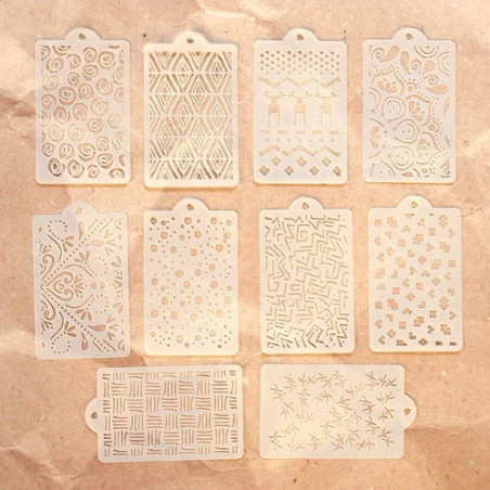 Elizabeth Craft Designs - Stencils - Art Journal - Pattern Stencil Pack