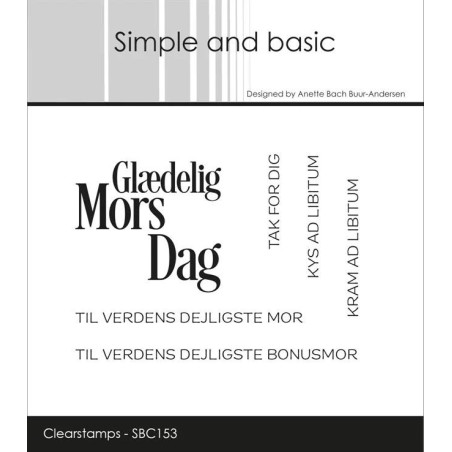 Simple And Basic - Stempel - Danske Tekster - SBC153
