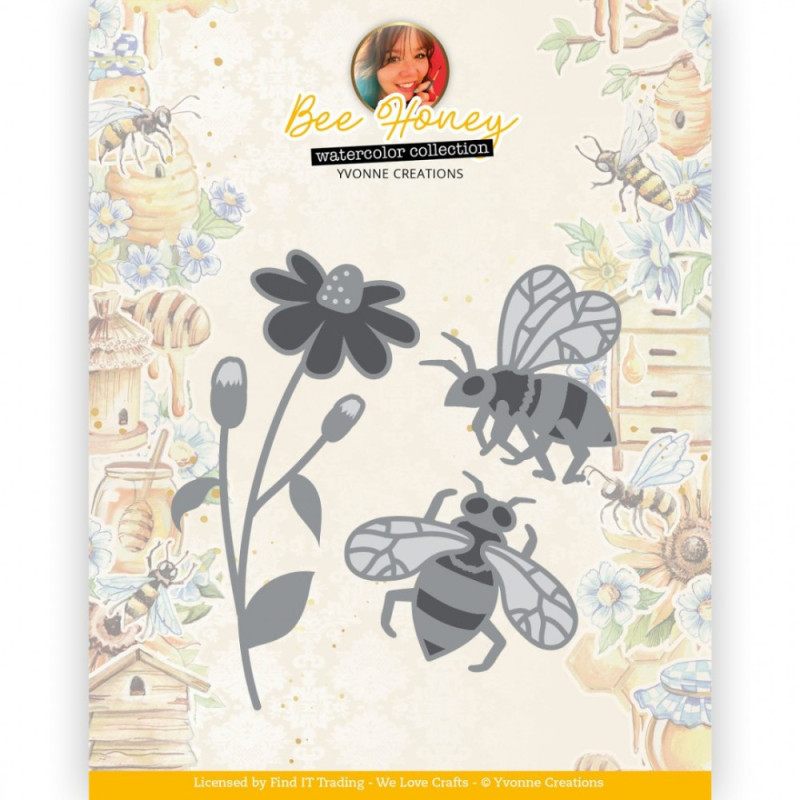 Yvonne Creations - Bee Honey - Bees - YCD10320