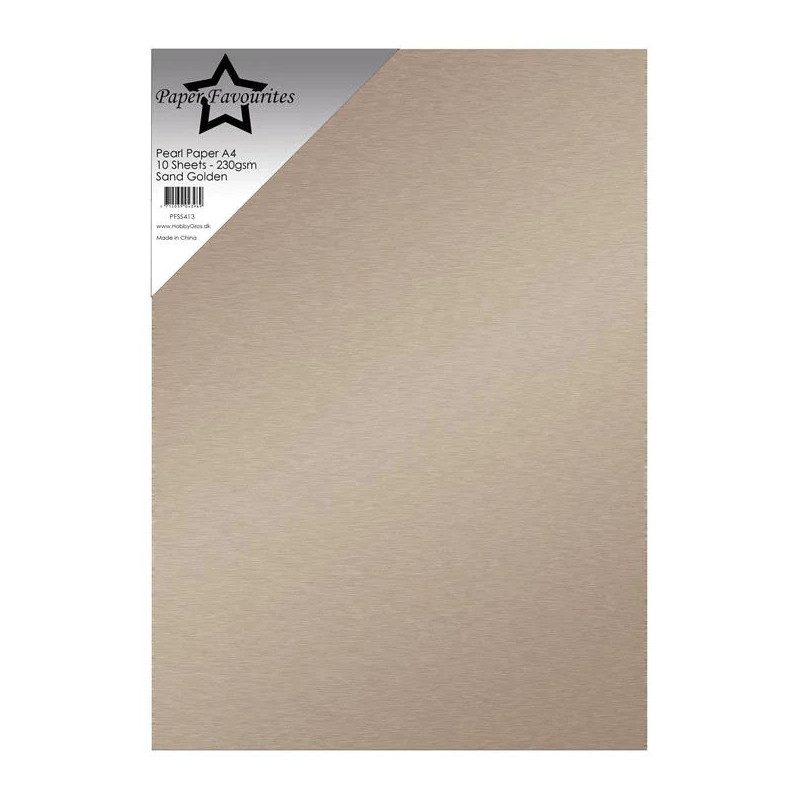 Paper Favourites - Pearl Paper - Sand Golden