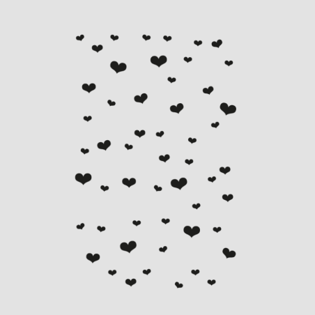 Design5 - Stempel - Effekt Med Hjerter - D500165C