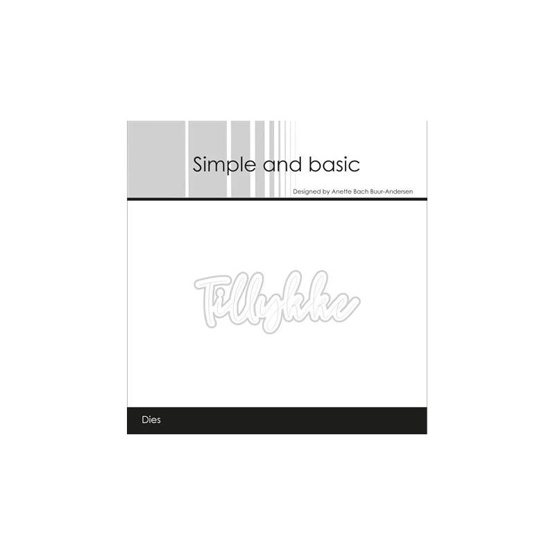 Simple And Basic - Stempel + Die - Tillykke - SBC168