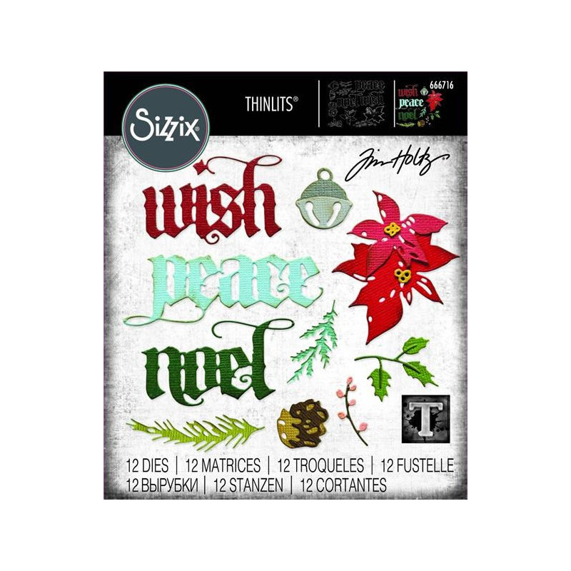 Sizzix - Tim Holtz - Thinlits Die - Vault Holiday Classic - 666716