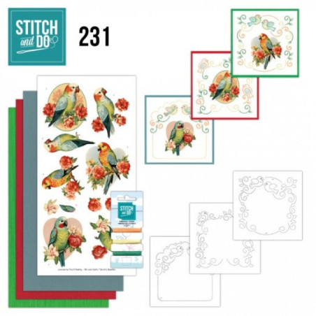 Stitch And Do 231 - Romantic Parakeet