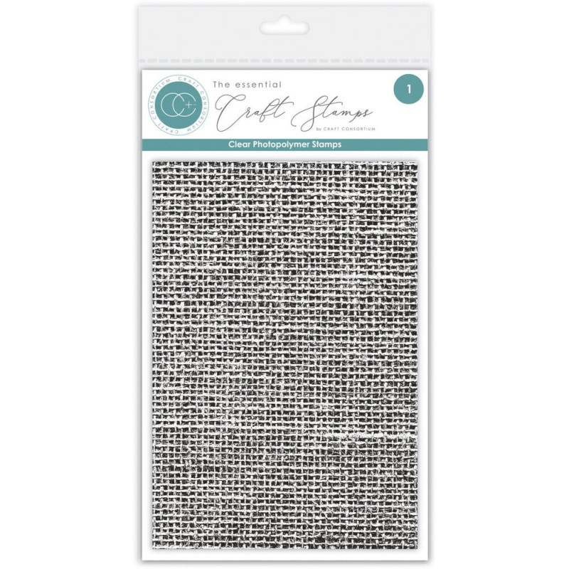 Craft Consortium - Clear Stamps - Hessian Texture