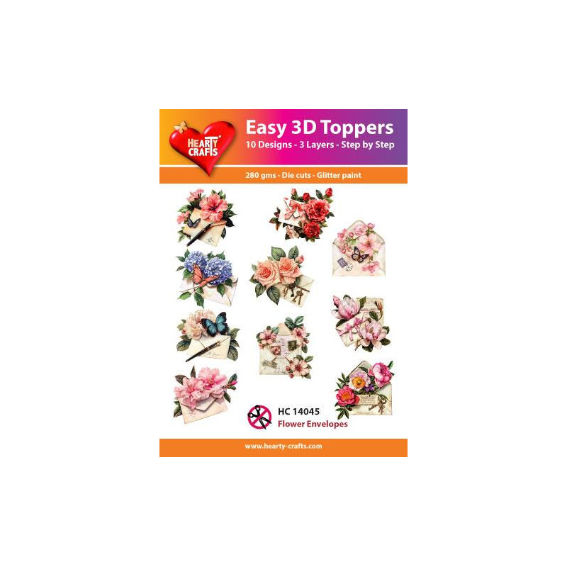 Easy 3D Toppers - Flowers In Watering Can
