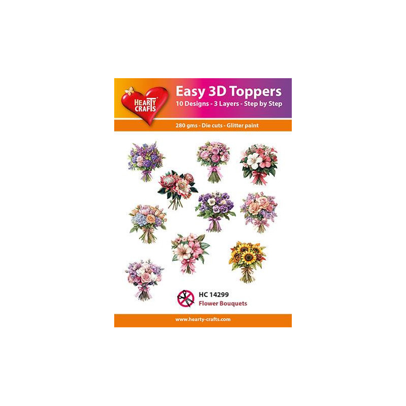 Easy 3D Toppers - Flower Bouquets
