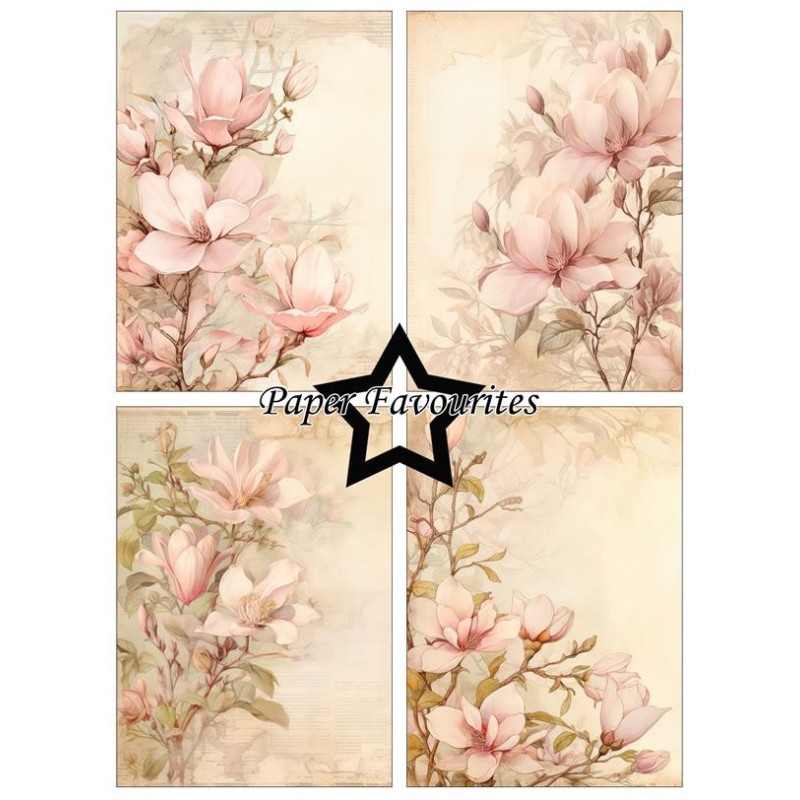 Paper Favourites - Papirpakke A6 - Pink Magnolia - PFA571