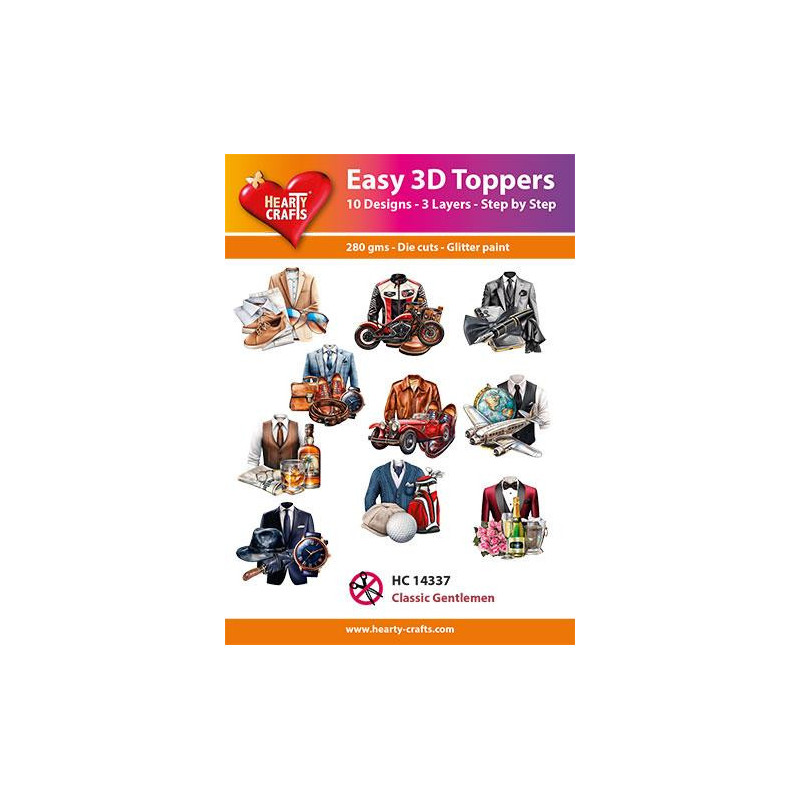 Easy 3D Toppers - Classic Gentlemen