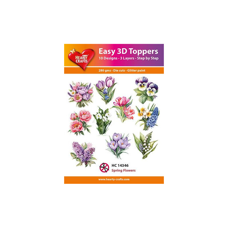Easy 3D Toppers - Spring Flowers