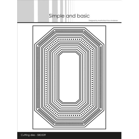 Simple And Basic - Misc Edged Borders A6 - SBD539