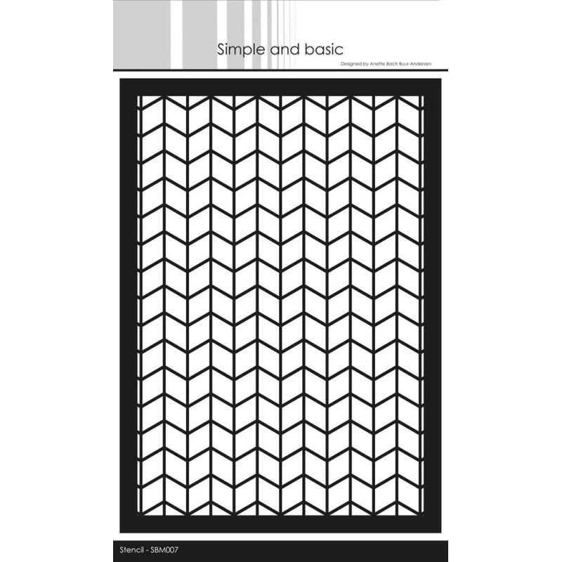 Simple And Basic - Stencil - Chevron