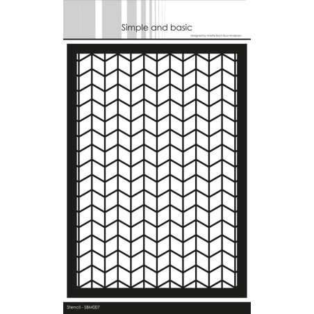 Simple And Basic - Stencil - Chevron