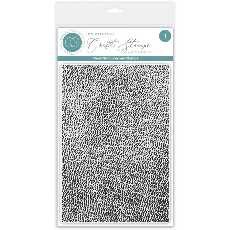 Craft Consortium - Clear Stamps - Leather Texture