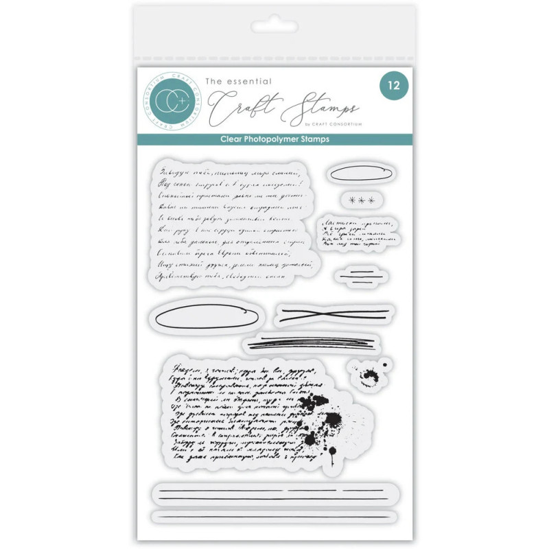 Craft Consortium - Clear Stamps - Handwritting