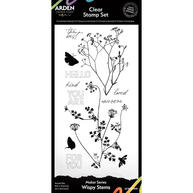 Arden Creative Studio - Clear Stamp - Maker Series - Wispy Stems
