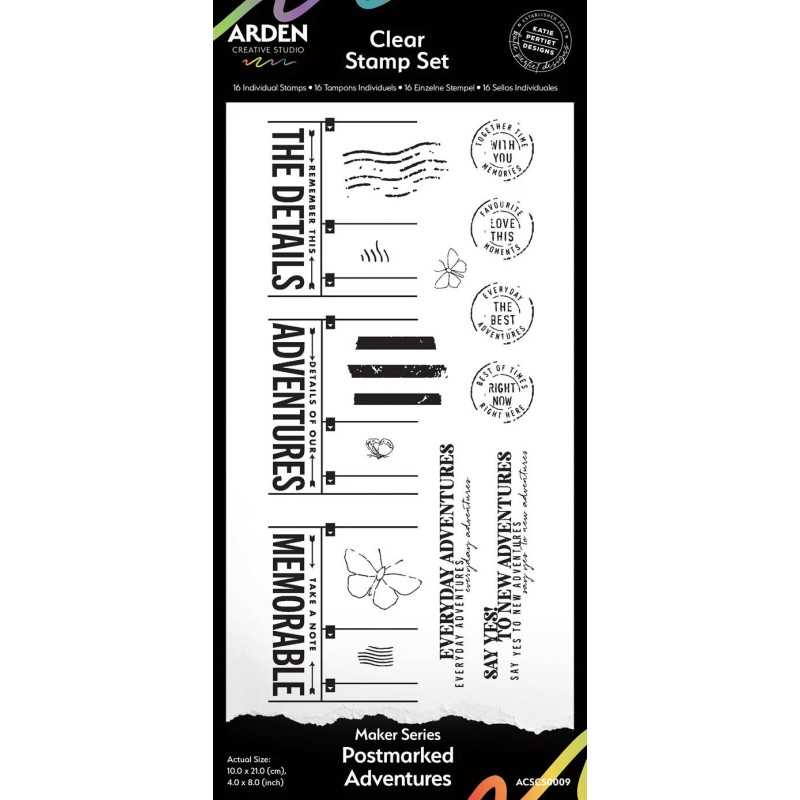 Arden Creative Studio - Clear Stamp - Maker Series - Postmarked Adventures