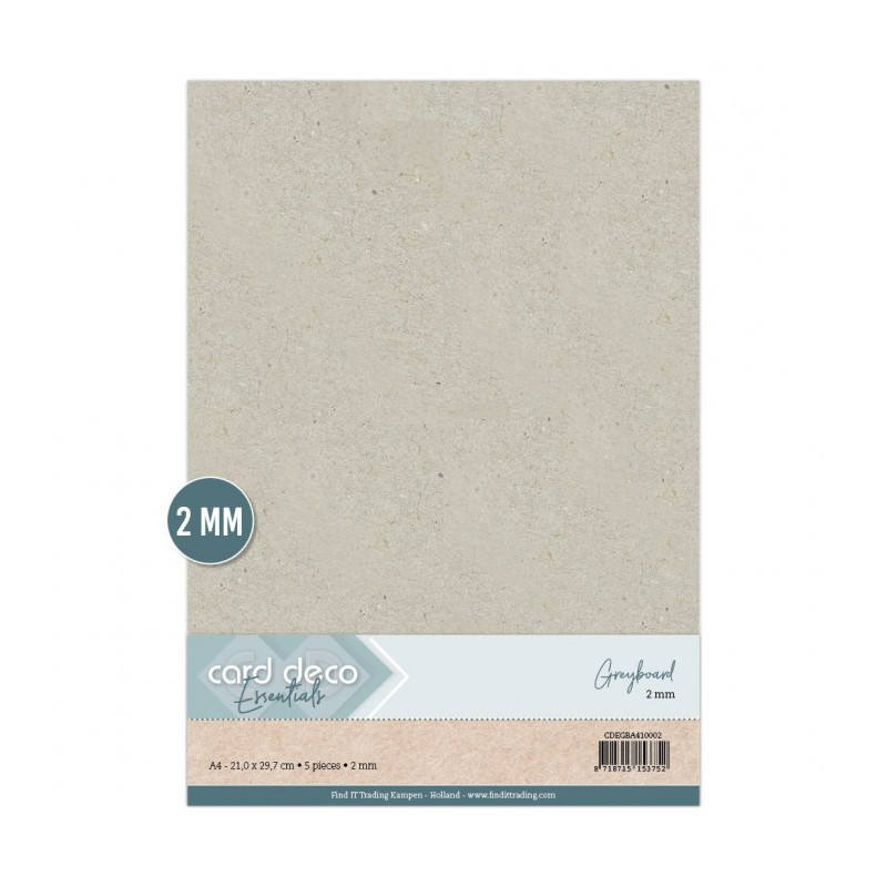 Card Deco Essentials - Greyboard A4 - 2mm