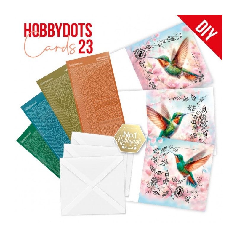 Dot And Do Cards 23 - Hummingbirds