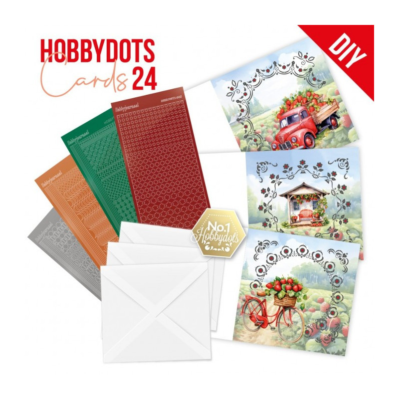 Dot And Do Cards 24 - Strawberries