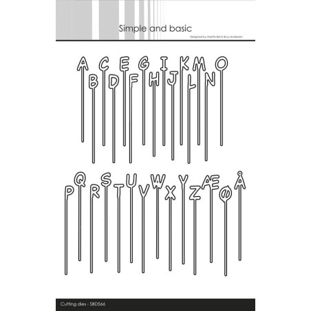 Simple And Basic - Alphabet On A Stick - SBD566